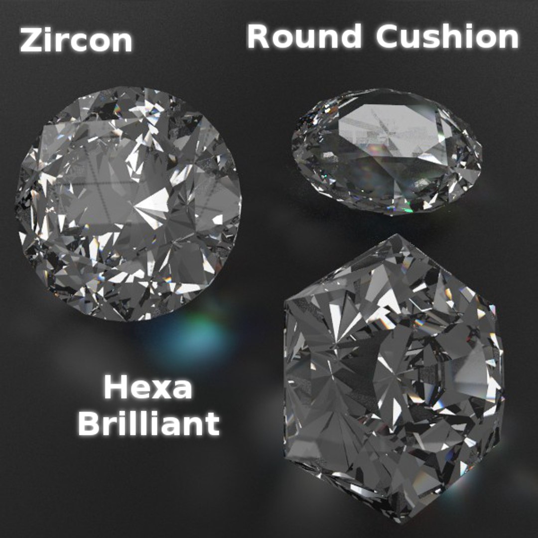 Cutted Gems 3d Obj