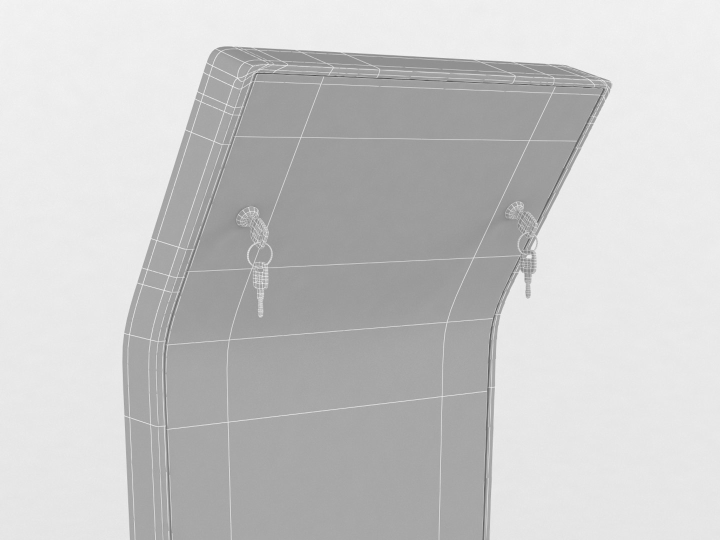 Kiosk Tablet Floor Stand 3D - TurboSquid 1516631
