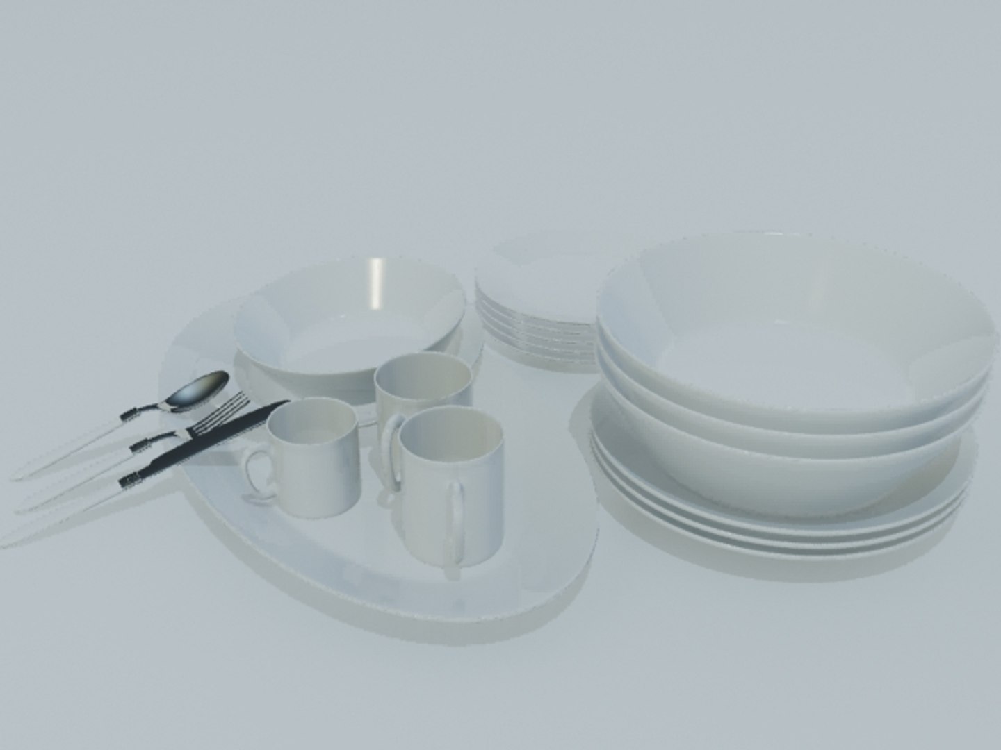 3d Tableware Model