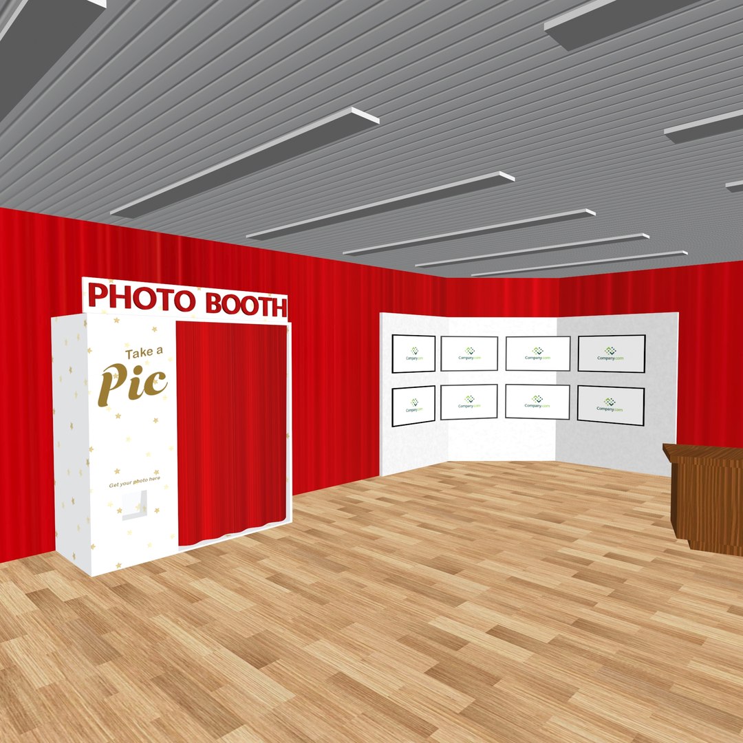 Interior Of Exhibition Booth And Hall Model - TurboSquid 1927861