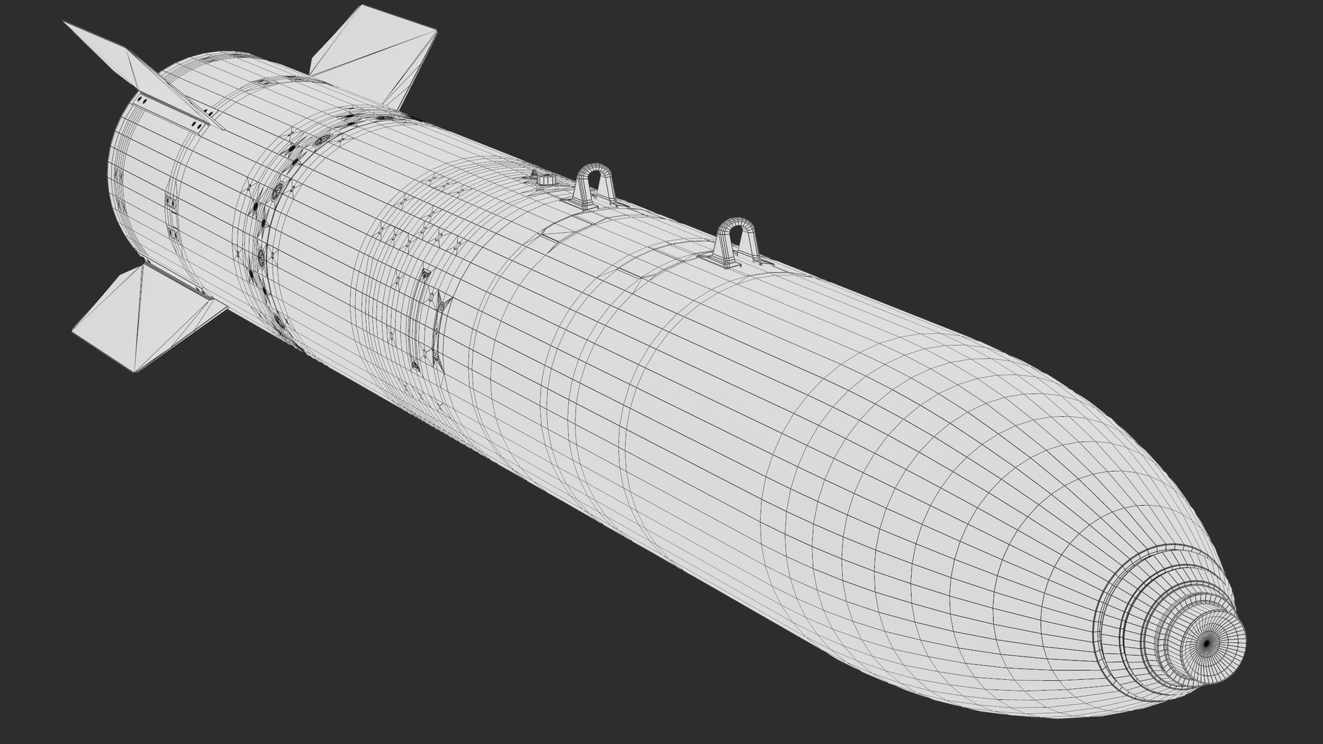 Nuclear Bomb B83 PBR 3D - TurboSquid 2278694