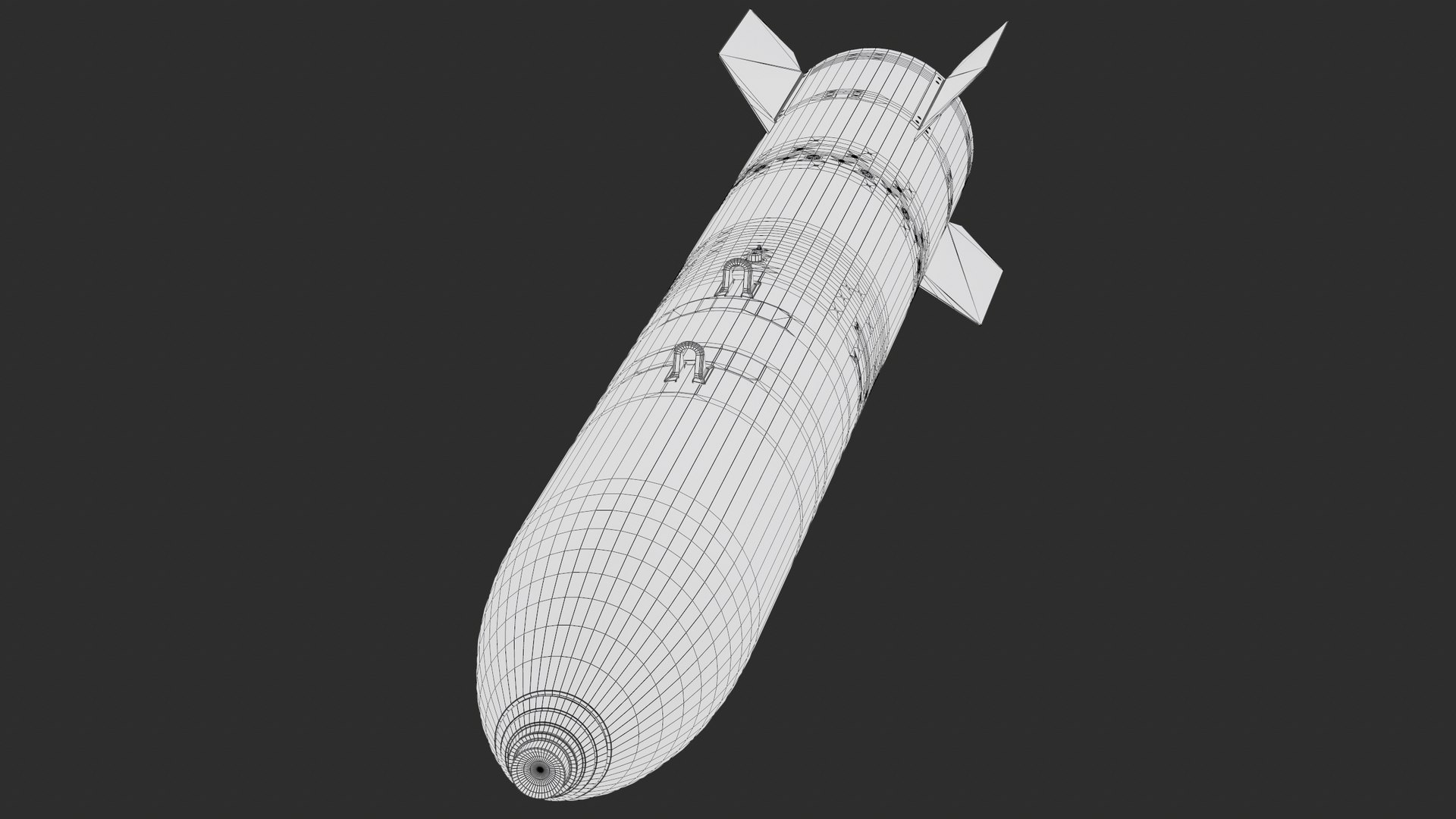 Nuclear Bomb B83 PBR 3D - TurboSquid 2278694