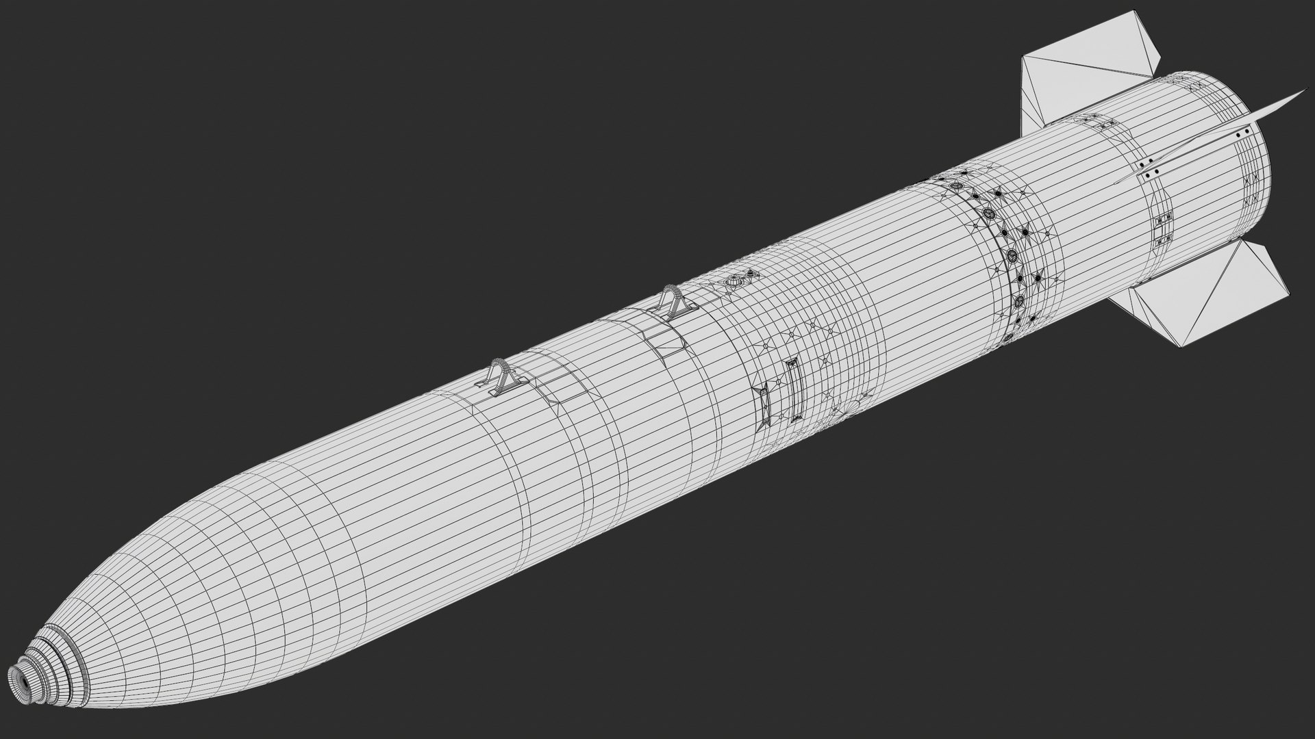 Nuclear Bomb B83 PBR 3D - TurboSquid 2278694