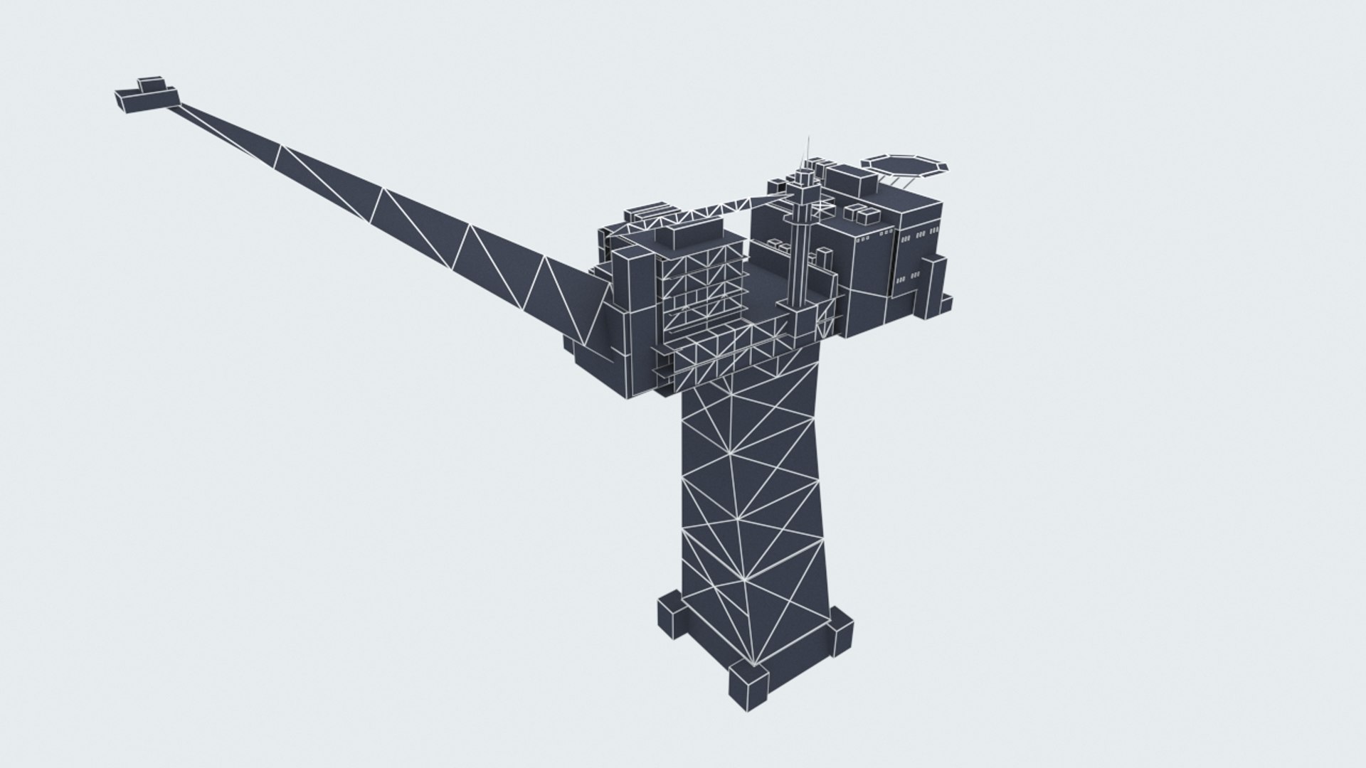 Oil rig platform pack 3D model - TurboSquid 1194271