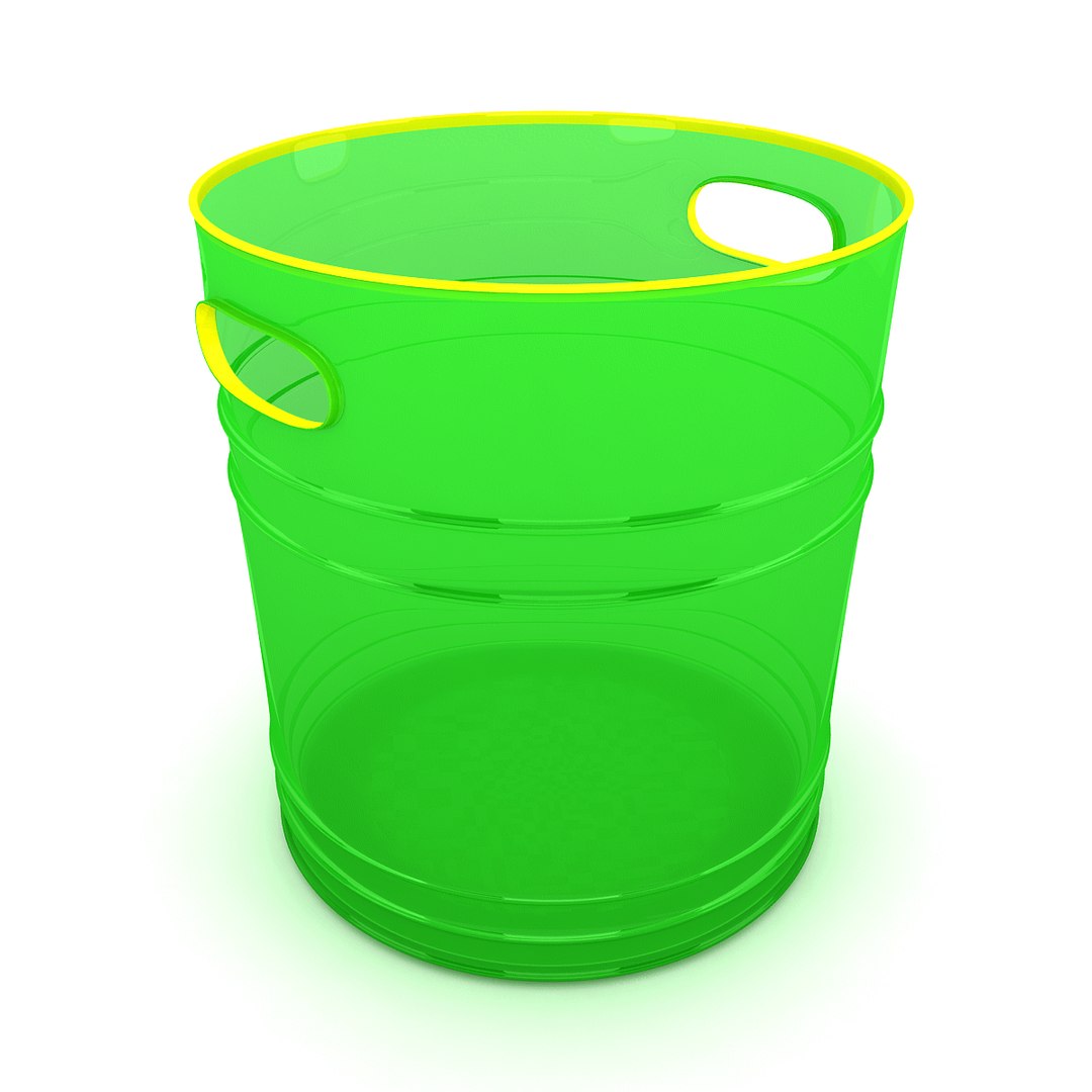 3d bucket modeled model