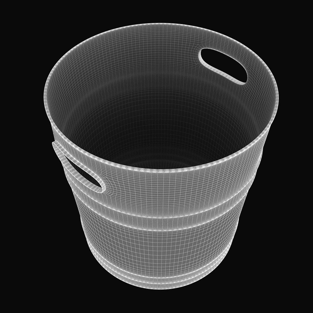 3d bucket modeled model