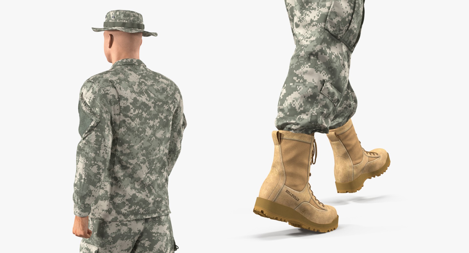 3D Model Army Soldier Combat Uniform - TurboSquid 1415719