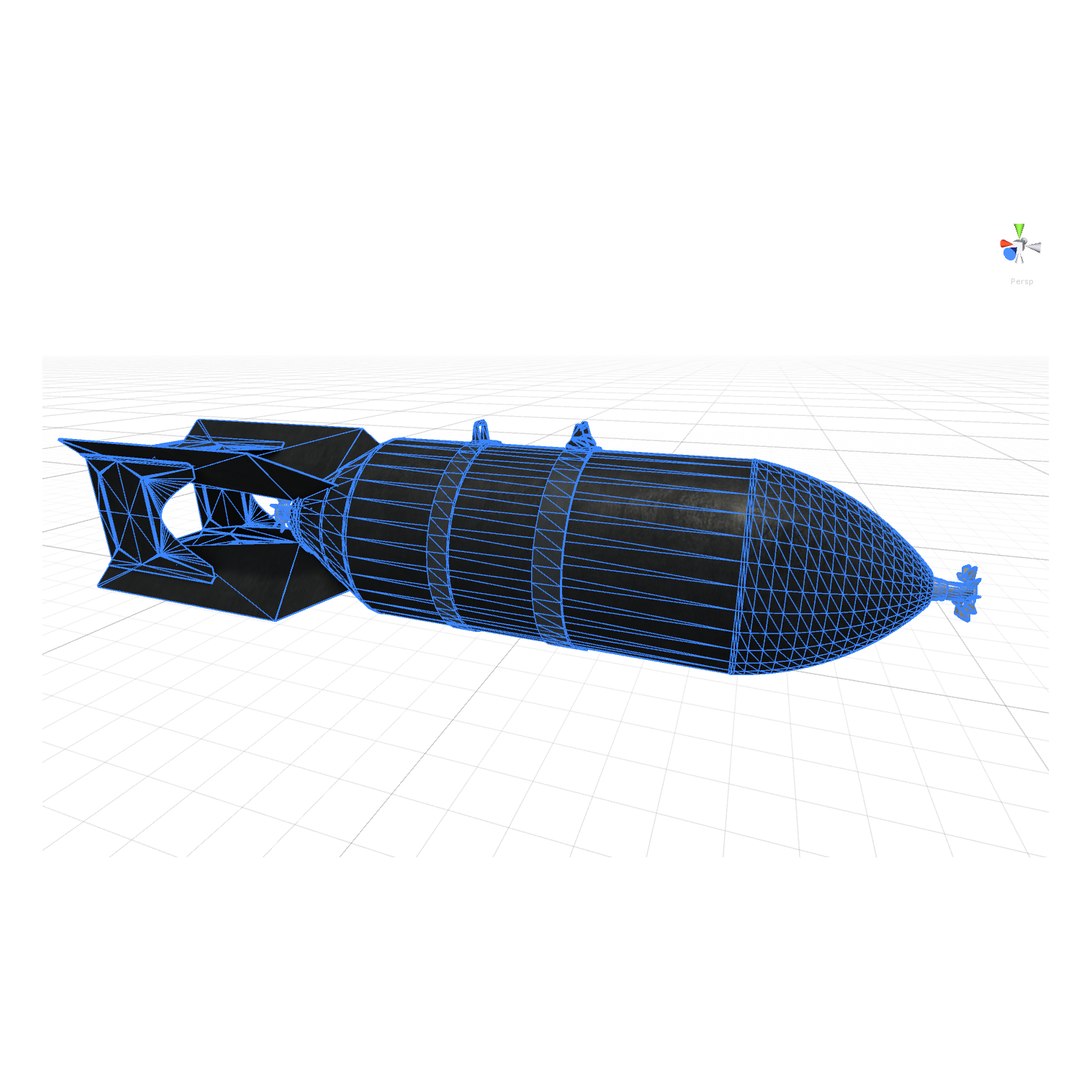 3D Air Bomb F M43 Model - TurboSquid 1291023