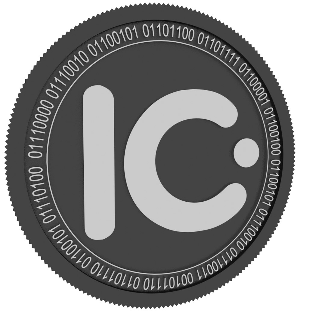 3D ino coin black - TurboSquid 1497706