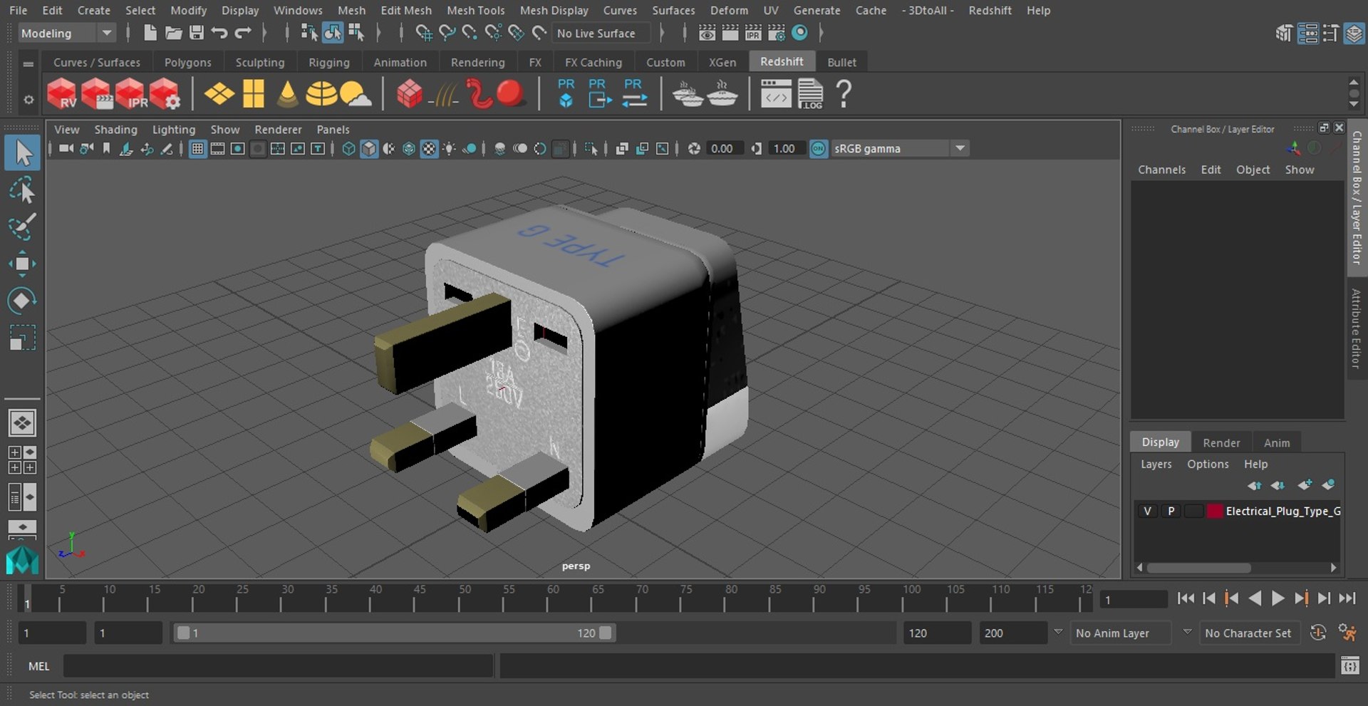 Electrical Plug Type G Adapter White 3D - TurboSquid 1838127