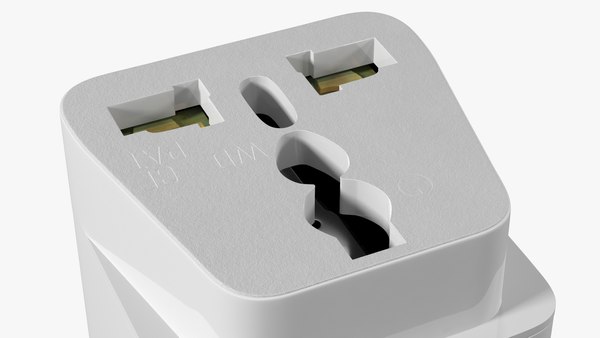 modelo 3d Enchufe eléctrico Adaptador tipo G Blanco - TurboSquid 1838127