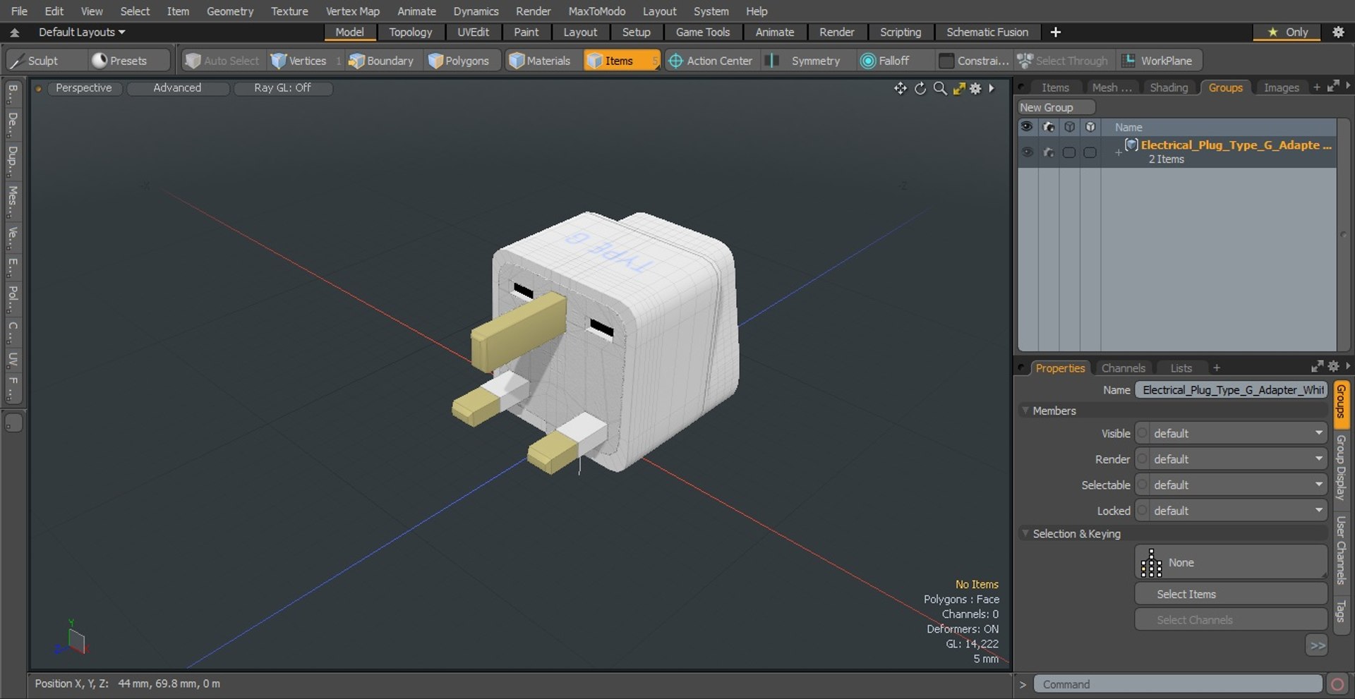 Electrical Plug Type G Adapter White 3D - TurboSquid 1838127