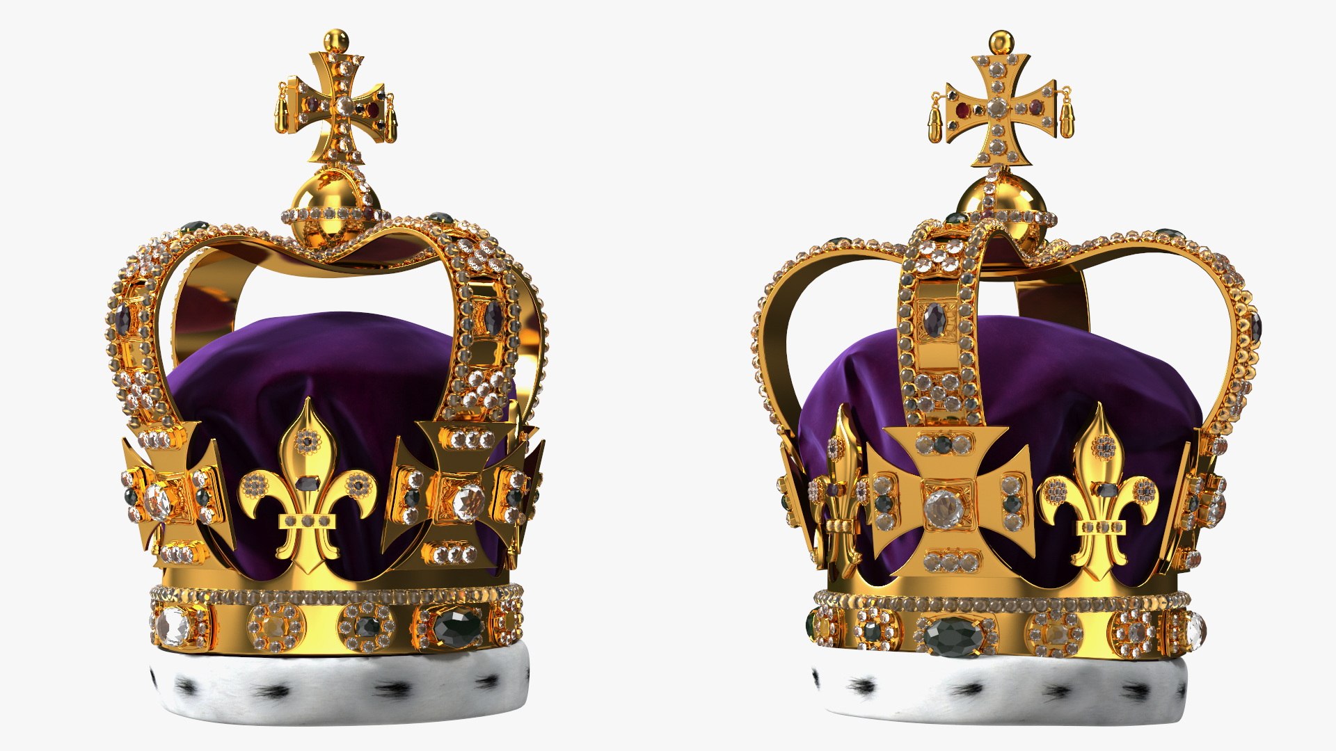 St Edwards Crown 3D Model - TurboSquid 2116184