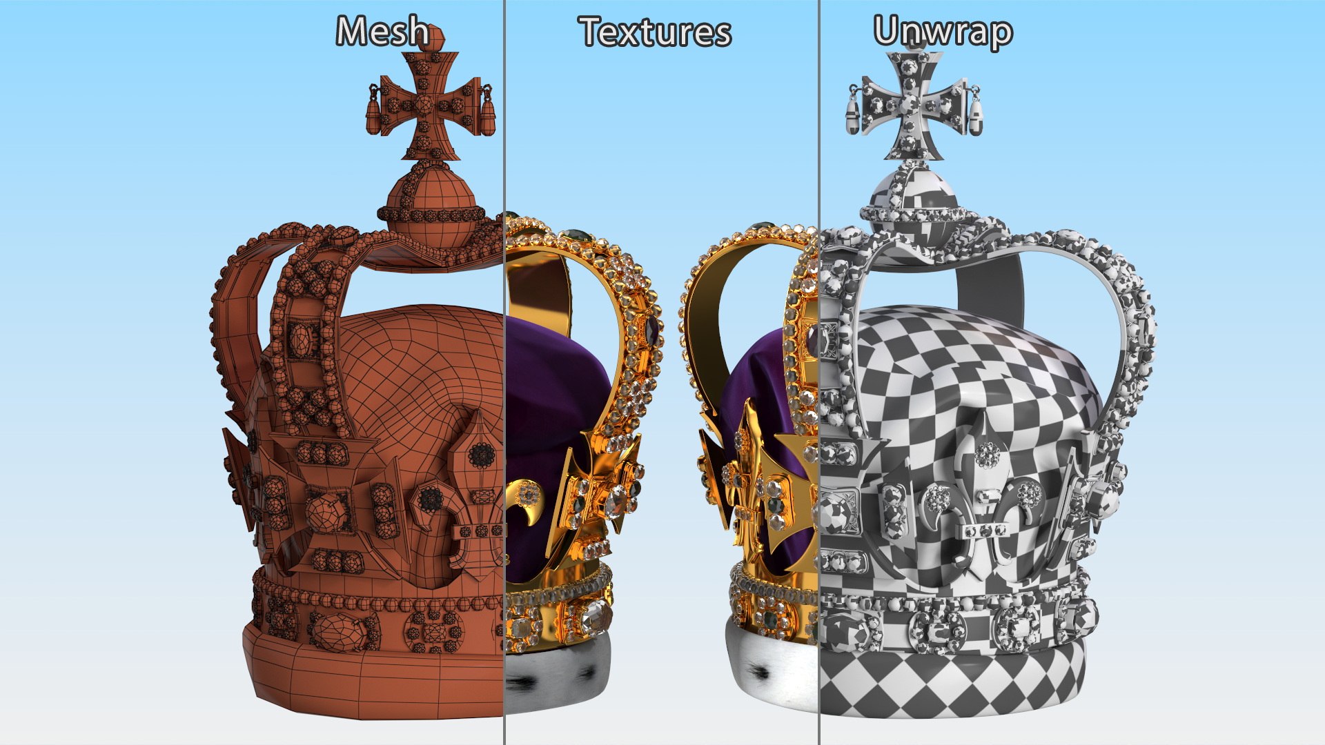 St Edwards Crown 3D Model - TurboSquid 2116184