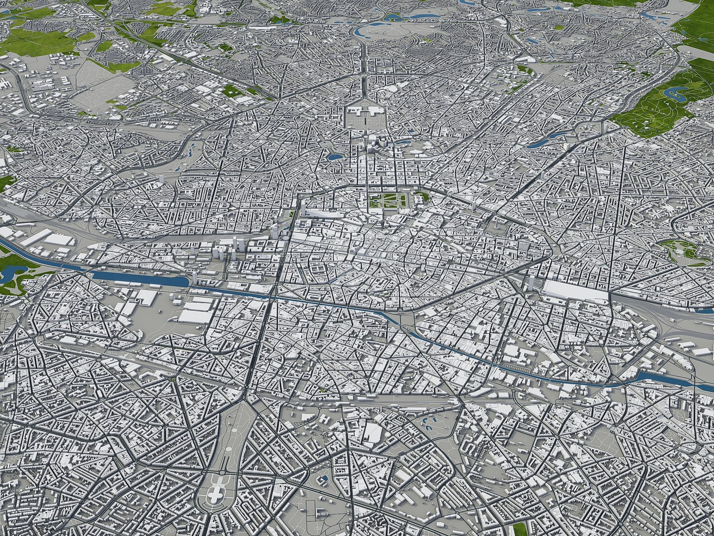 3D Brussels City Urban Model - TurboSquid 1334274