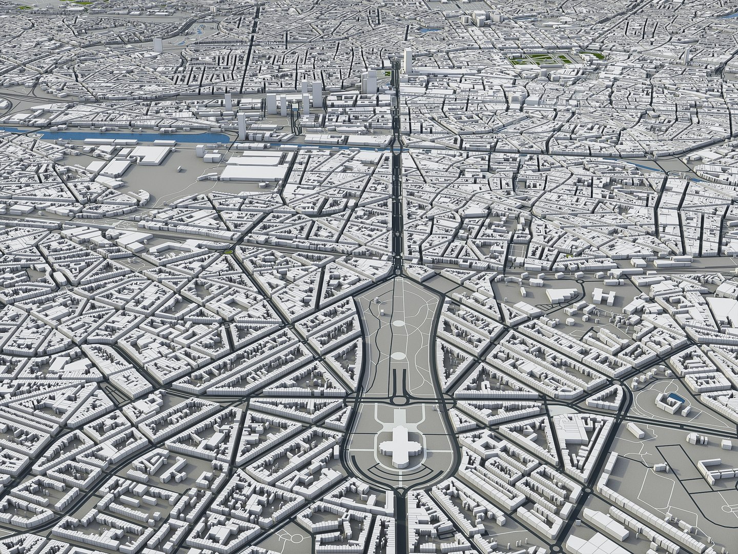 3D Brussels City Urban Model - TurboSquid 1334274