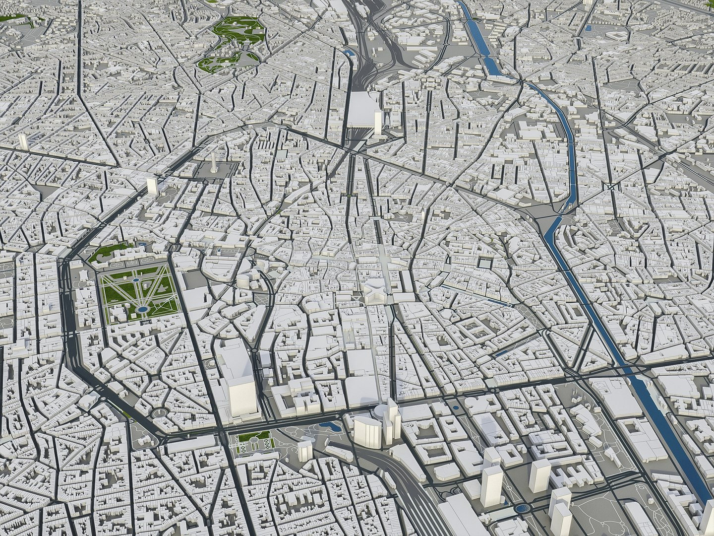 3D Brussels City Urban Model - TurboSquid 1334274