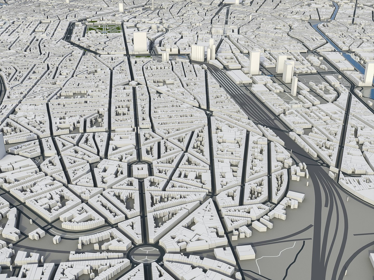 3D Brussels City Urban Model - TurboSquid 1334274