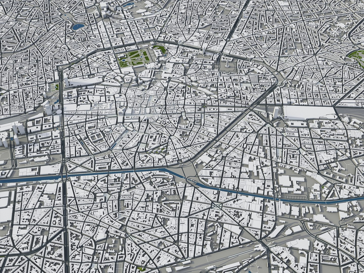 3D Brussels City Urban Model - TurboSquid 1334274