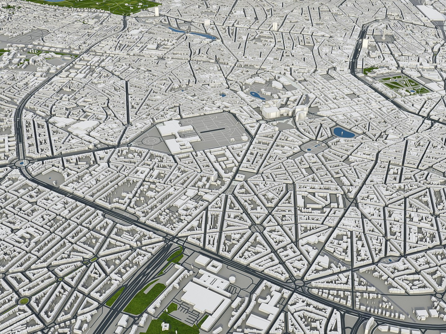 3D Brussels City Urban Model - TurboSquid 1334274