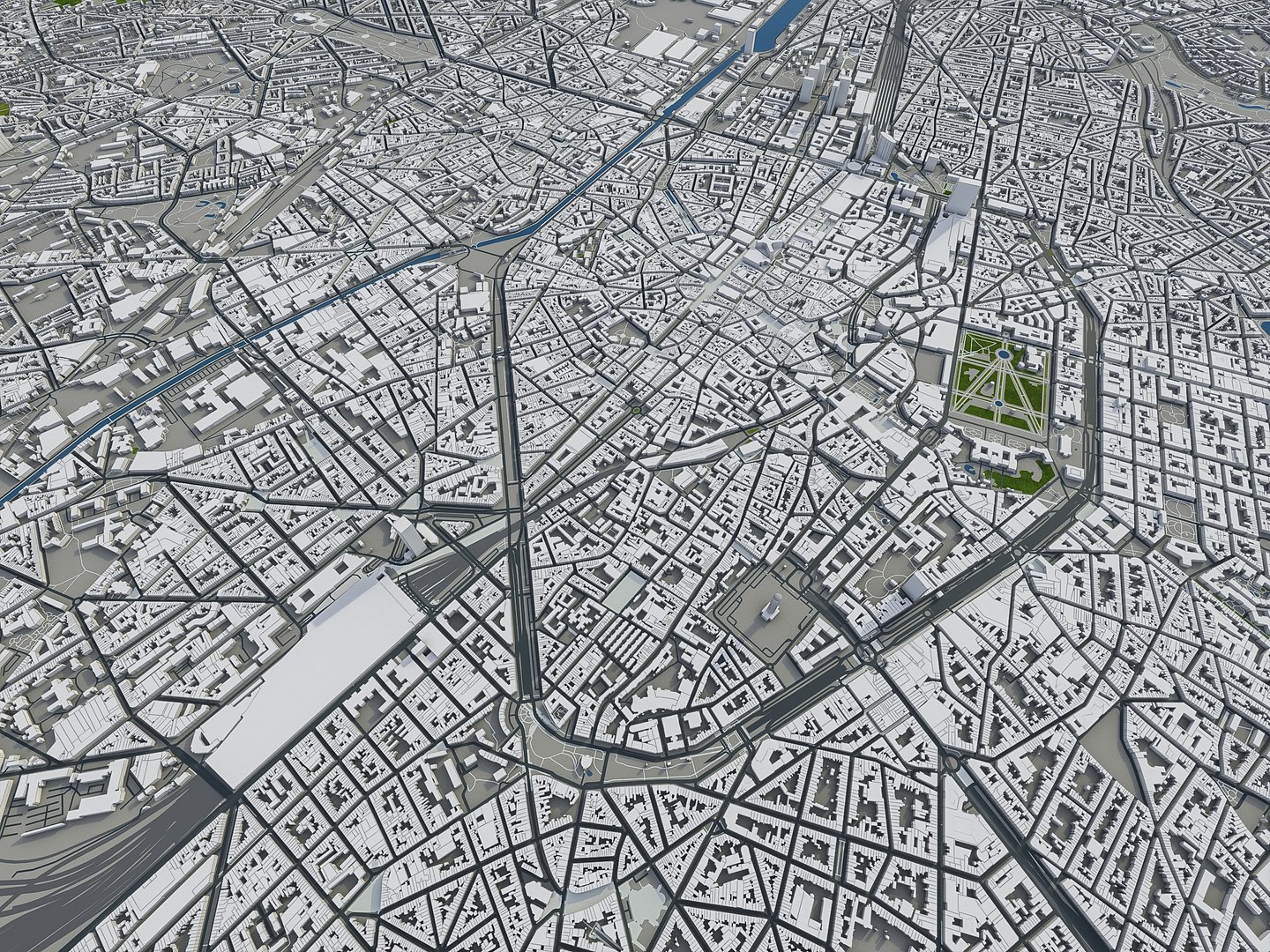 3D Brussels City Urban Model - TurboSquid 1334274