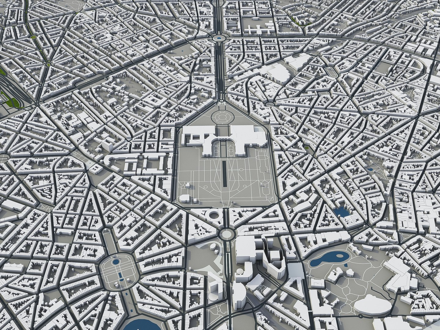 3D Brussels City Urban Model - TurboSquid 1334274