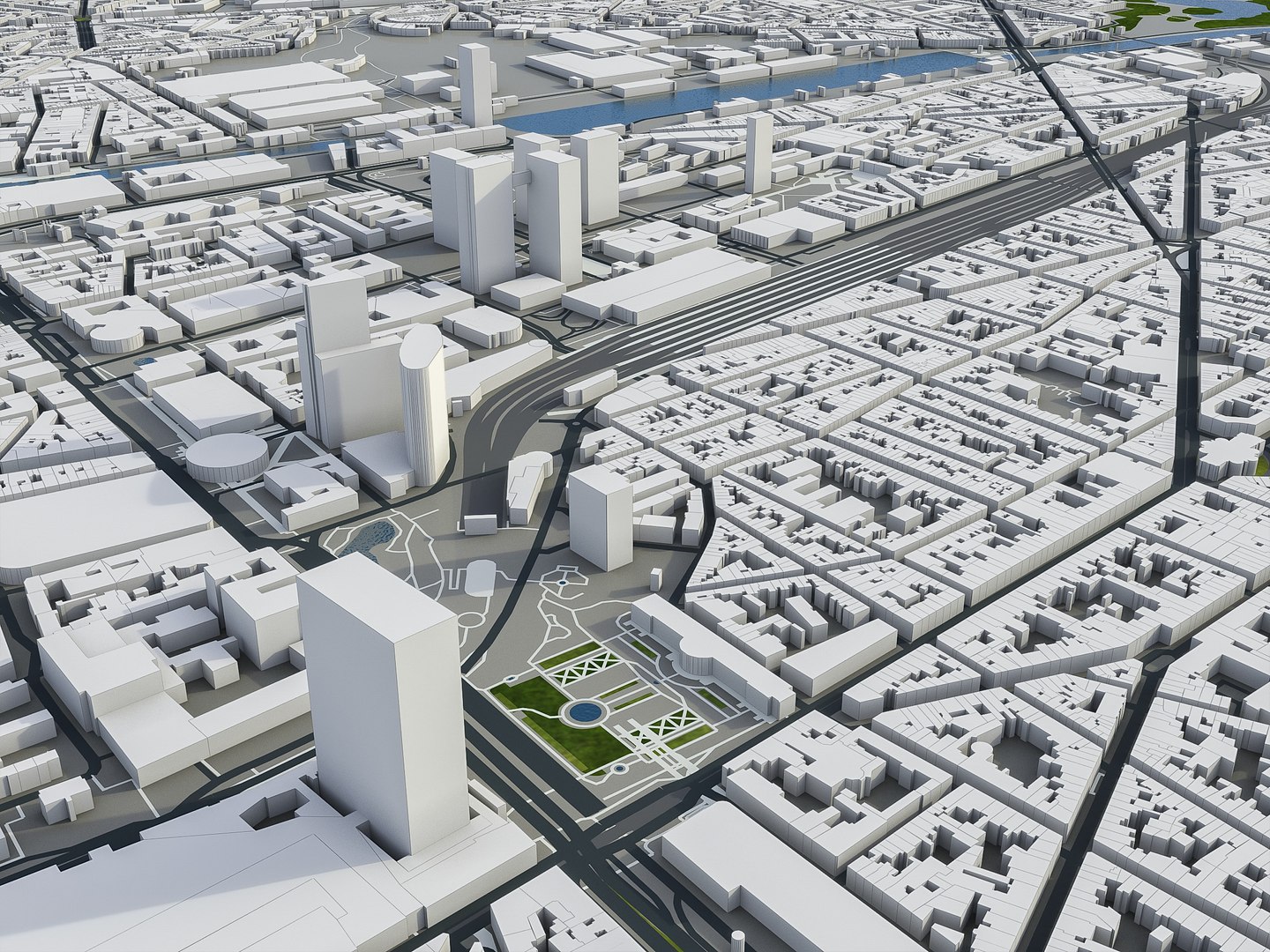 3D Brussels City Urban Model - TurboSquid 1334274
