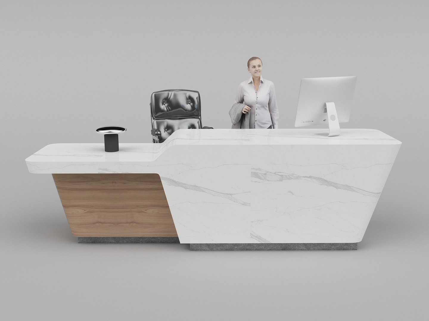 modelo 3d Reception Desk - 068 - TurboSquid 1994791
