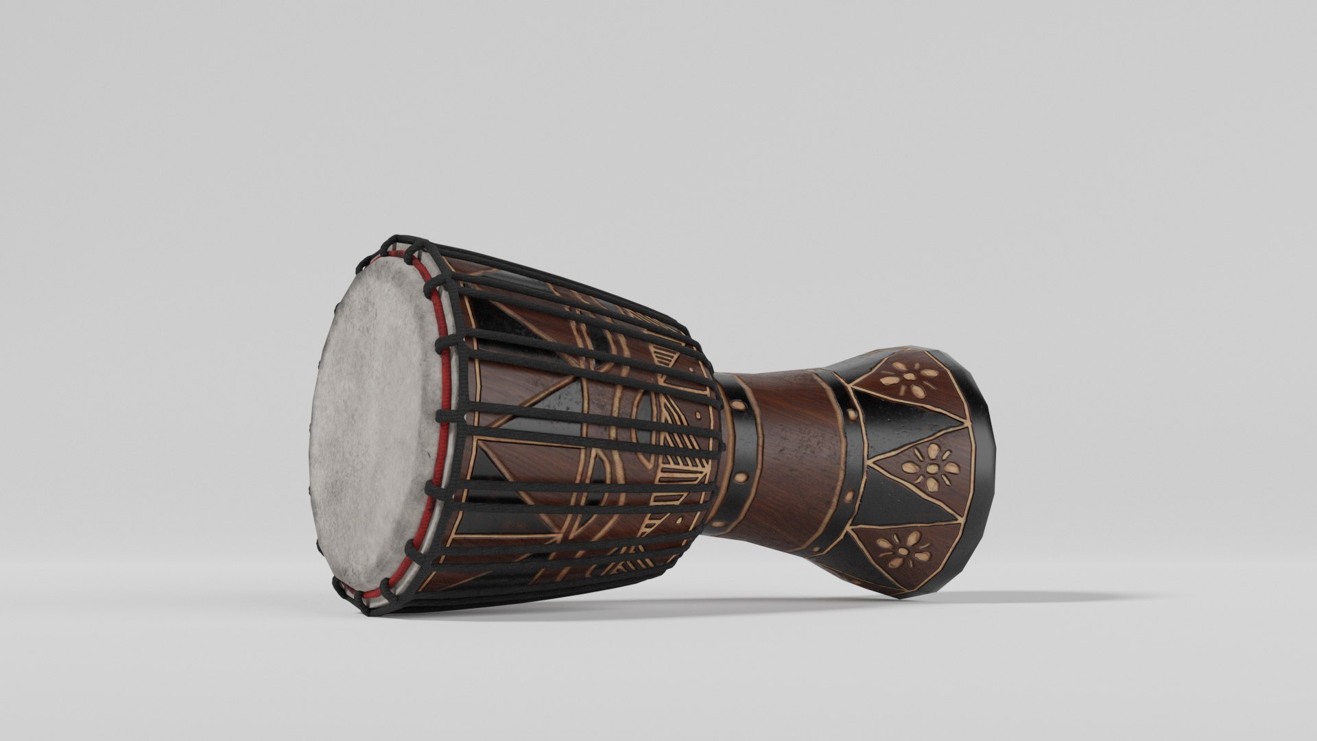 3D Djembe-African Drum Model - TurboSquid 2091996