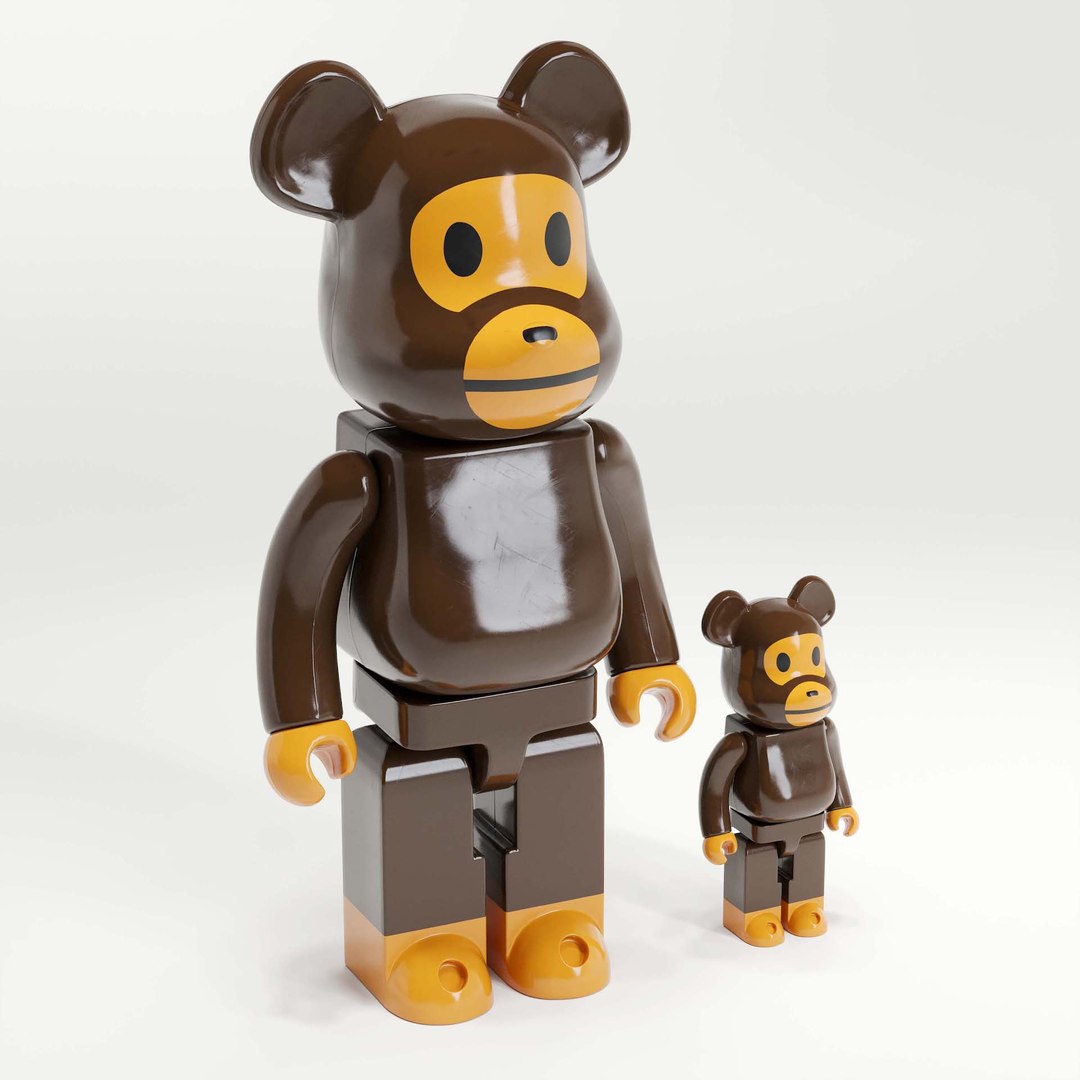 3D Bearbrick Bape Milo Model - TurboSquid 1955836