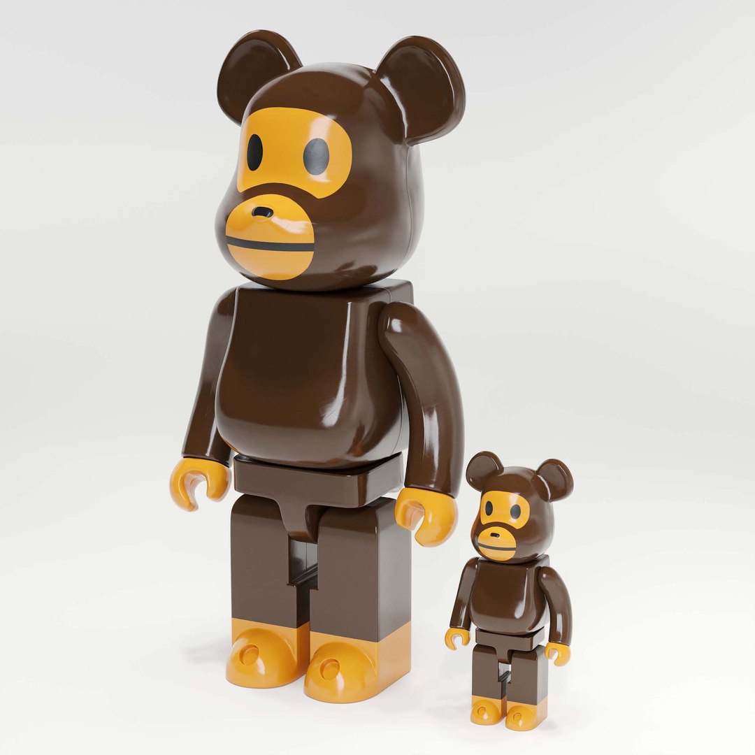 3D Bearbrick Bape Milo Model - TurboSquid 1955836