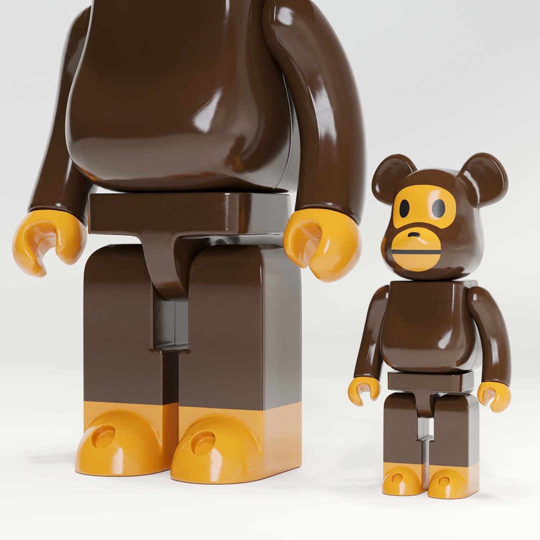 3D Bearbrick Bape Milo Model - TurboSquid 1955836