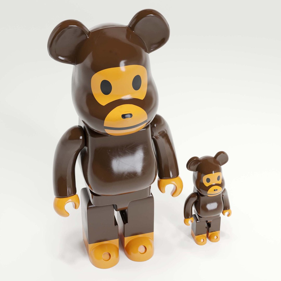 3D Bearbrick Bape Milo Model - TurboSquid 1955836