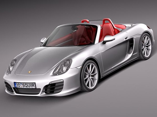 3d porsche boxster s sport car