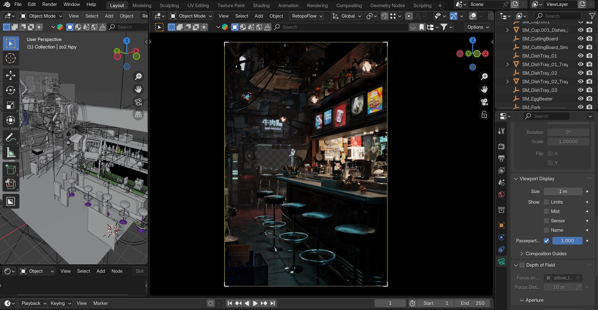 3D Cyberpunk Pub Model - TurboSquid 2366401