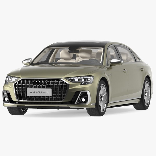 3D модель Horch Audi A8L Luxury Sedan Green Rigged - TurboSquid 1987174