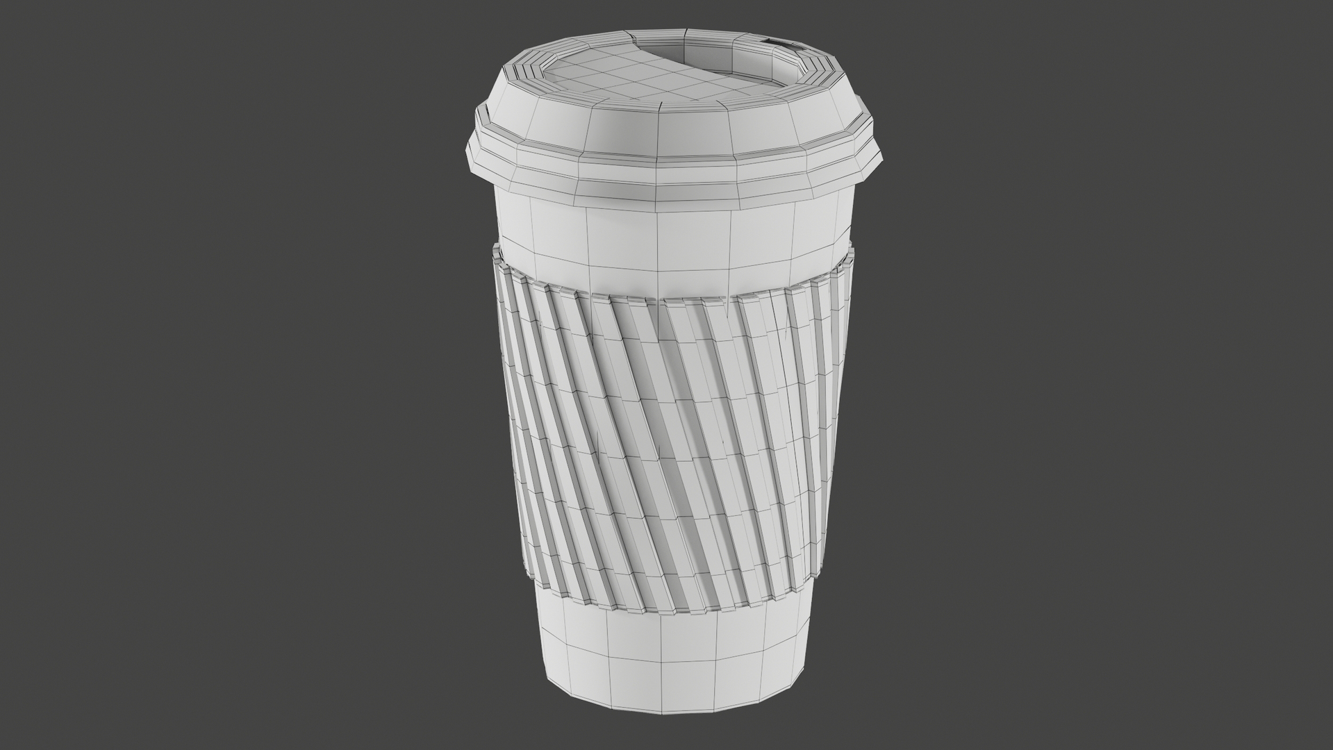 3D Base Mesh Coffee Paper - TurboSquid 1576137