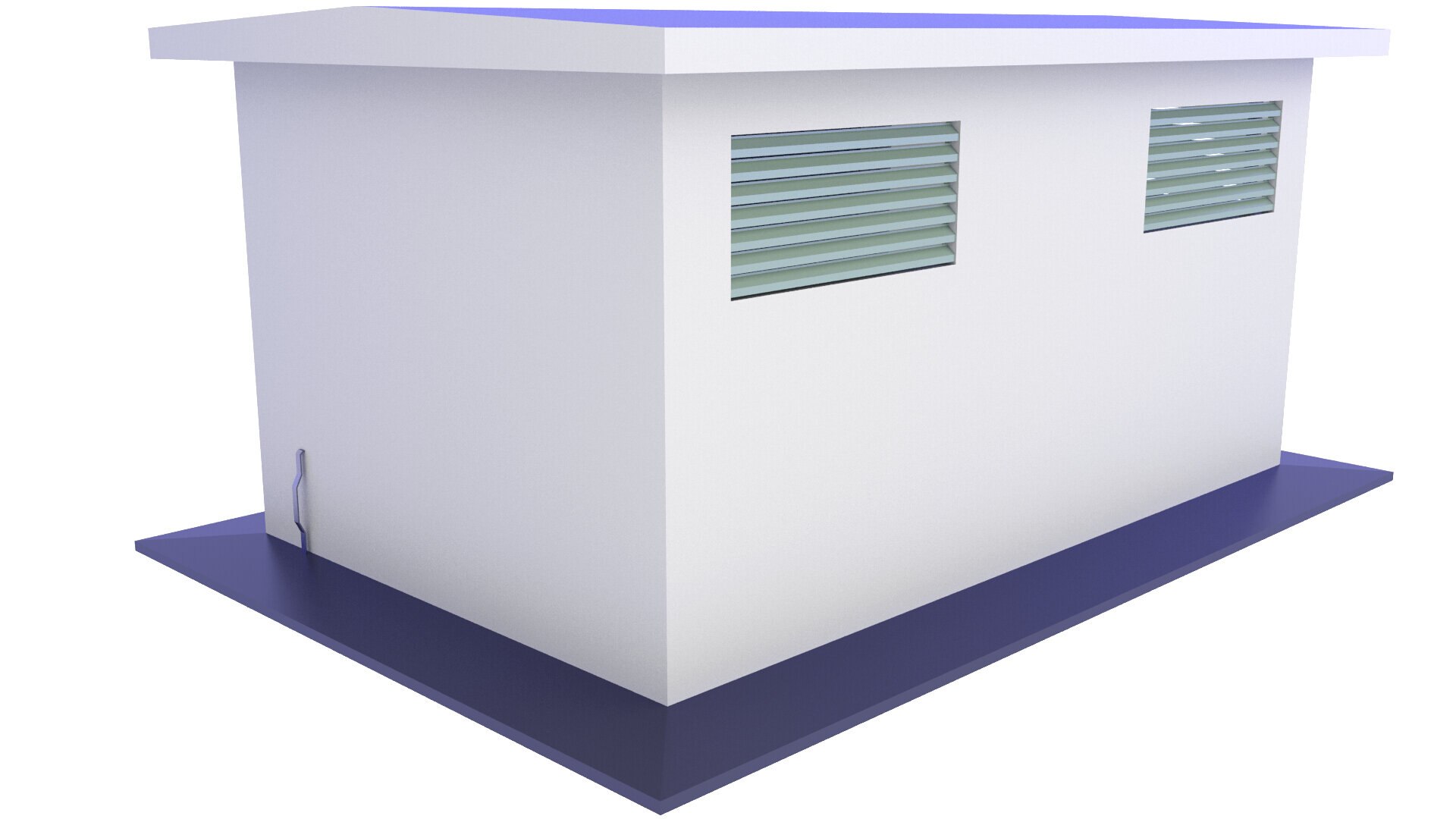 3D Precast Concrete Substation Building Low Poly 11 - TurboSquid 2096703