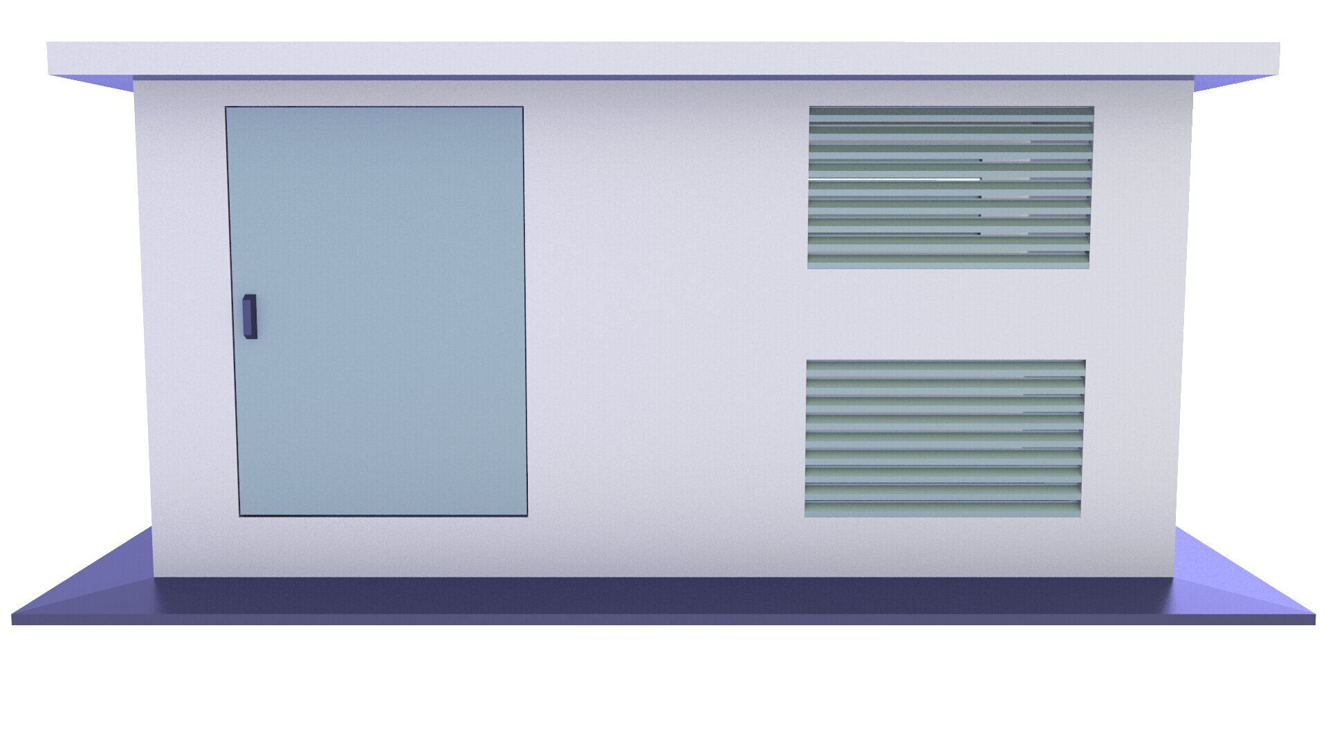 3D Precast Concrete Substation Building Low Poly 11 - TurboSquid 2096703