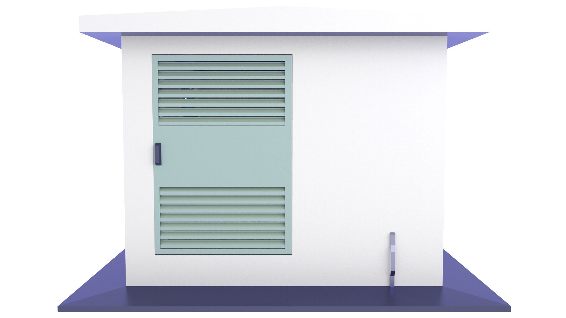 3D Precast Concrete Substation Building Low Poly 11 - TurboSquid 2096703