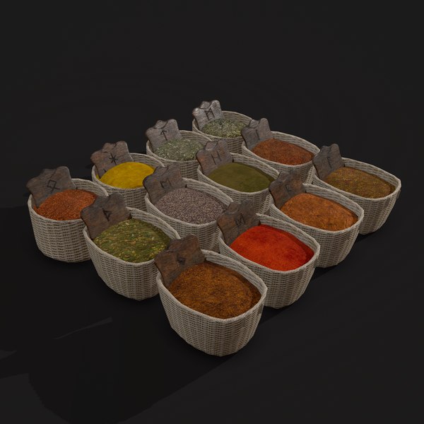 bags spices 3d model
