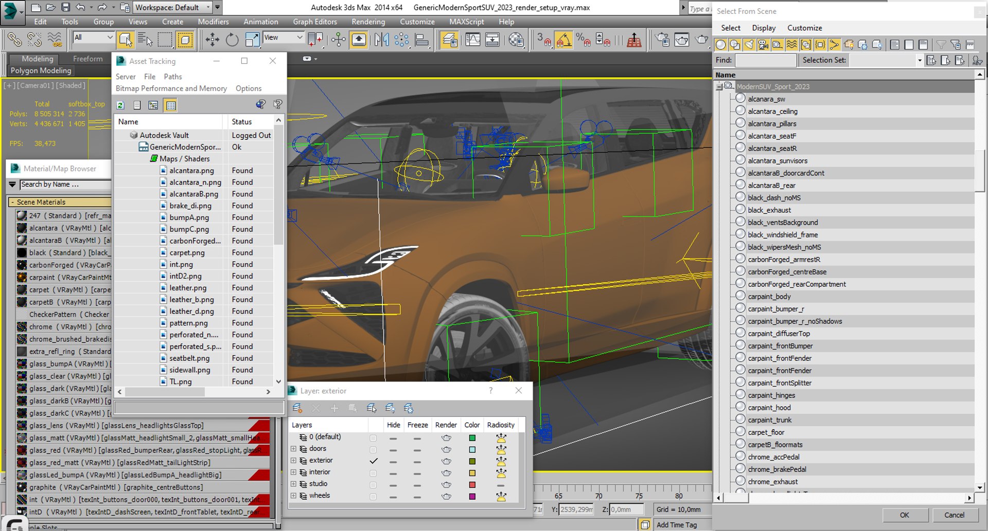 Generic Modern Sport SUV 3D - TurboSquid 2109021