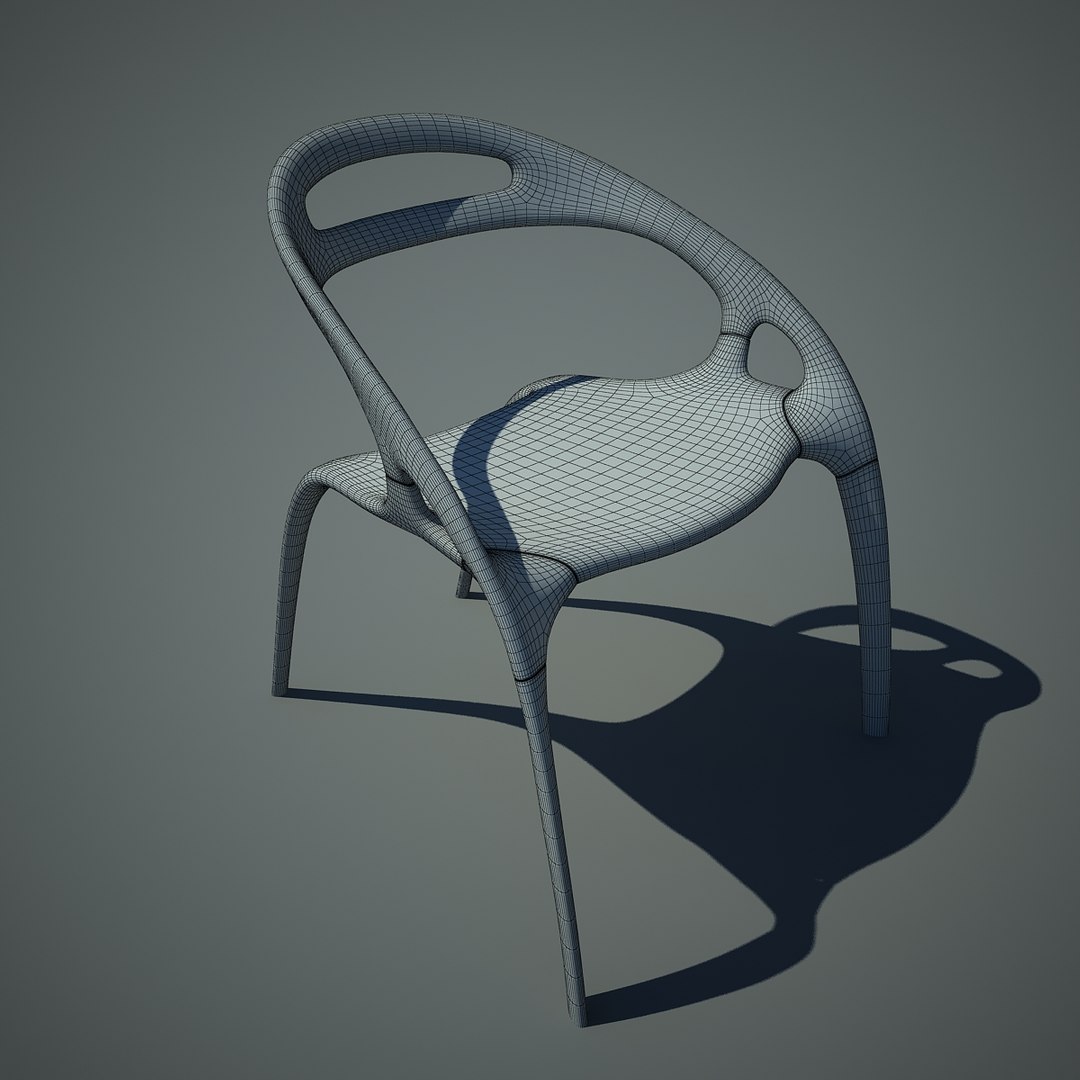 Aluminum Chair 3d Model