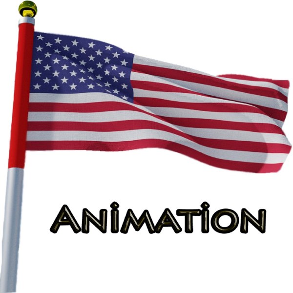 3D flag animation model - TurboSquid 1323345