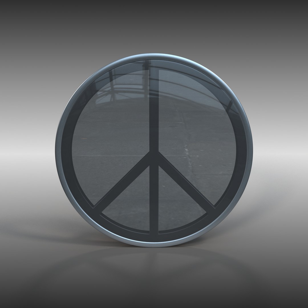 3D Peace Symbol Model - TurboSquid 2101393