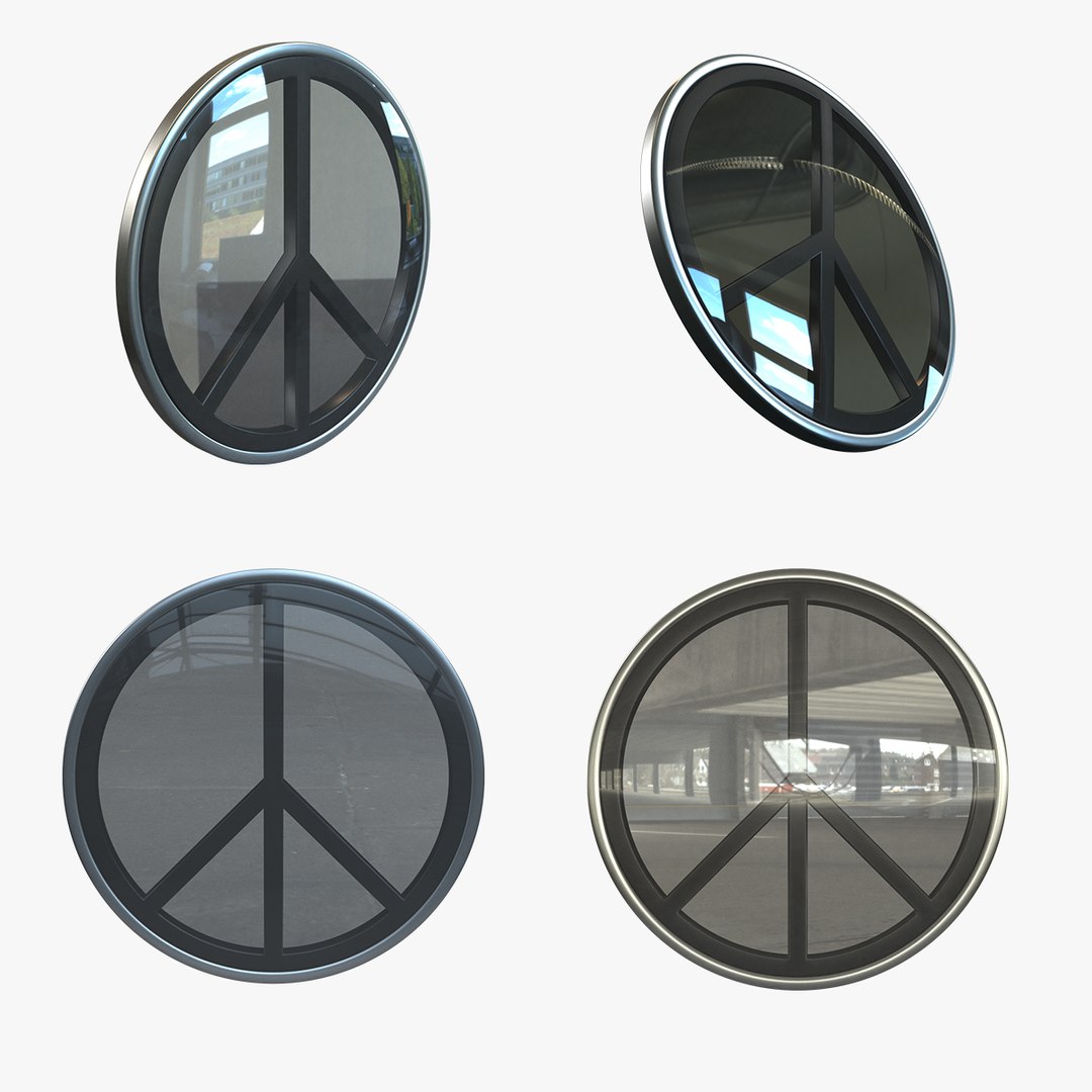 3D Peace Symbol model - TurboSquid 2101393