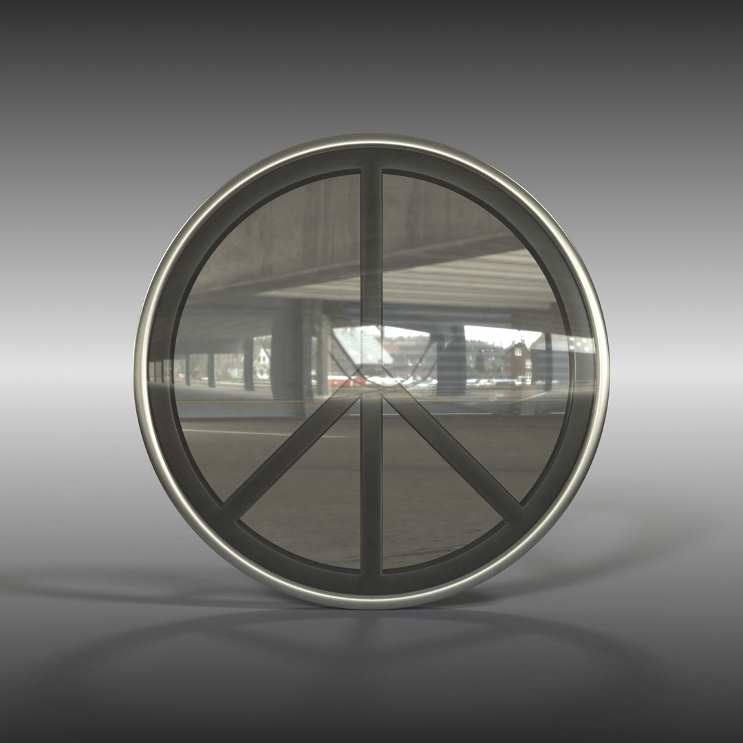 3D Peace Symbol Model - TurboSquid 2101393