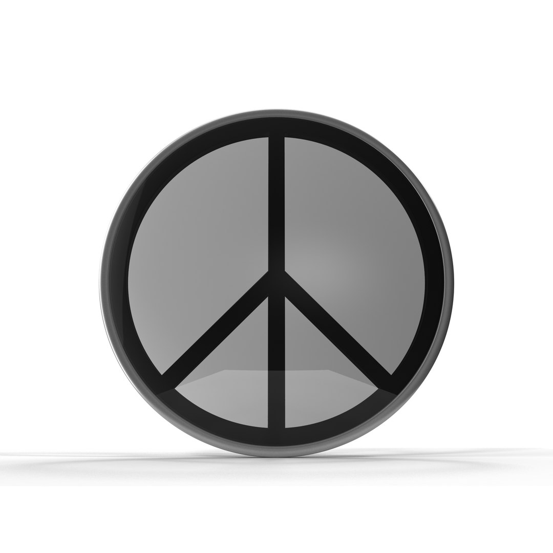 3D Peace Symbol Model - TurboSquid 2101393