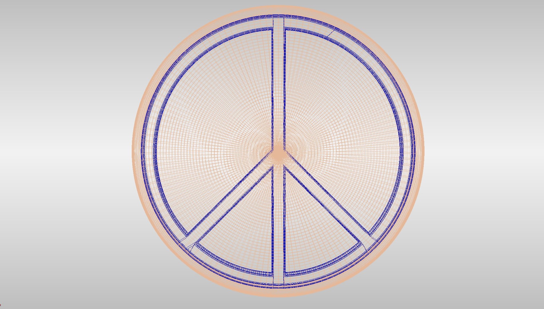 3D Peace Symbol Model - TurboSquid 2101393