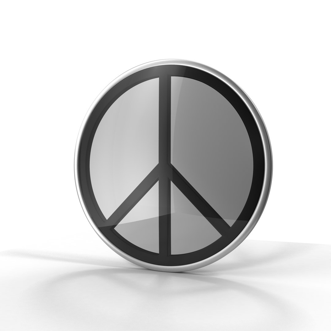 3D Peace Symbol Model - TurboSquid 2101393